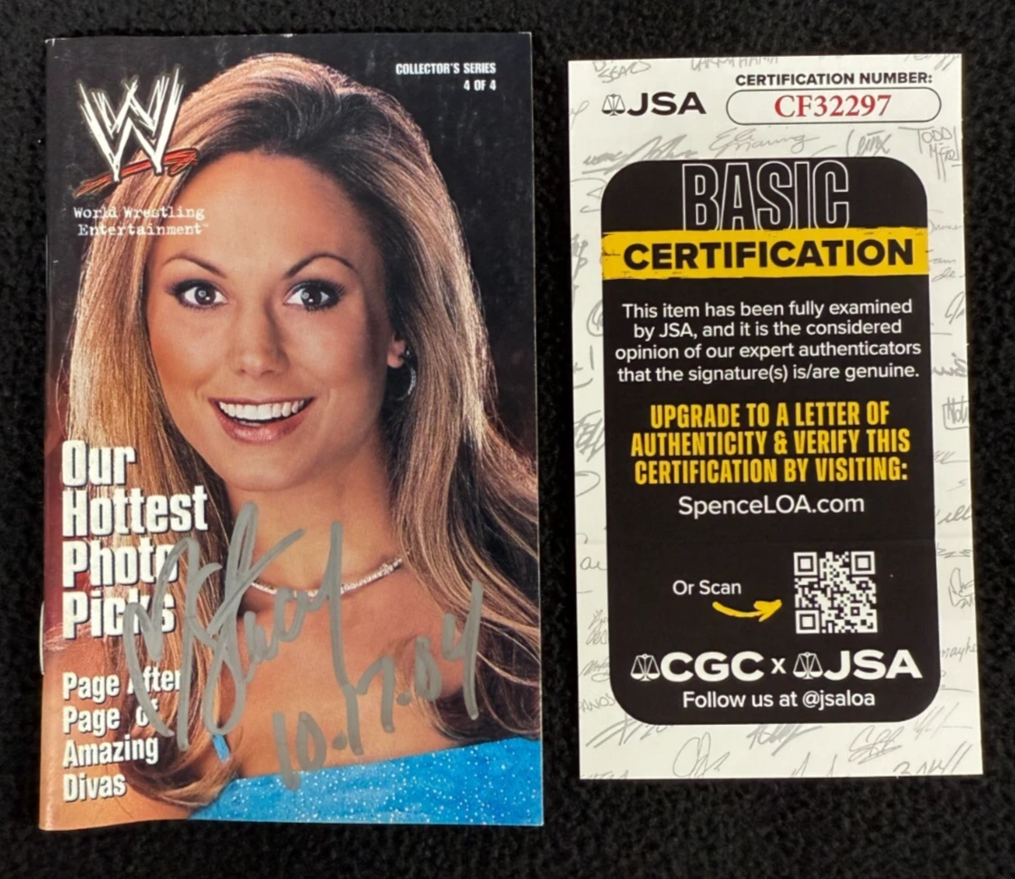 Stacy Keibler Signed WWE Mini Magazine #1 JSA COA WCW Miss Hancock ...