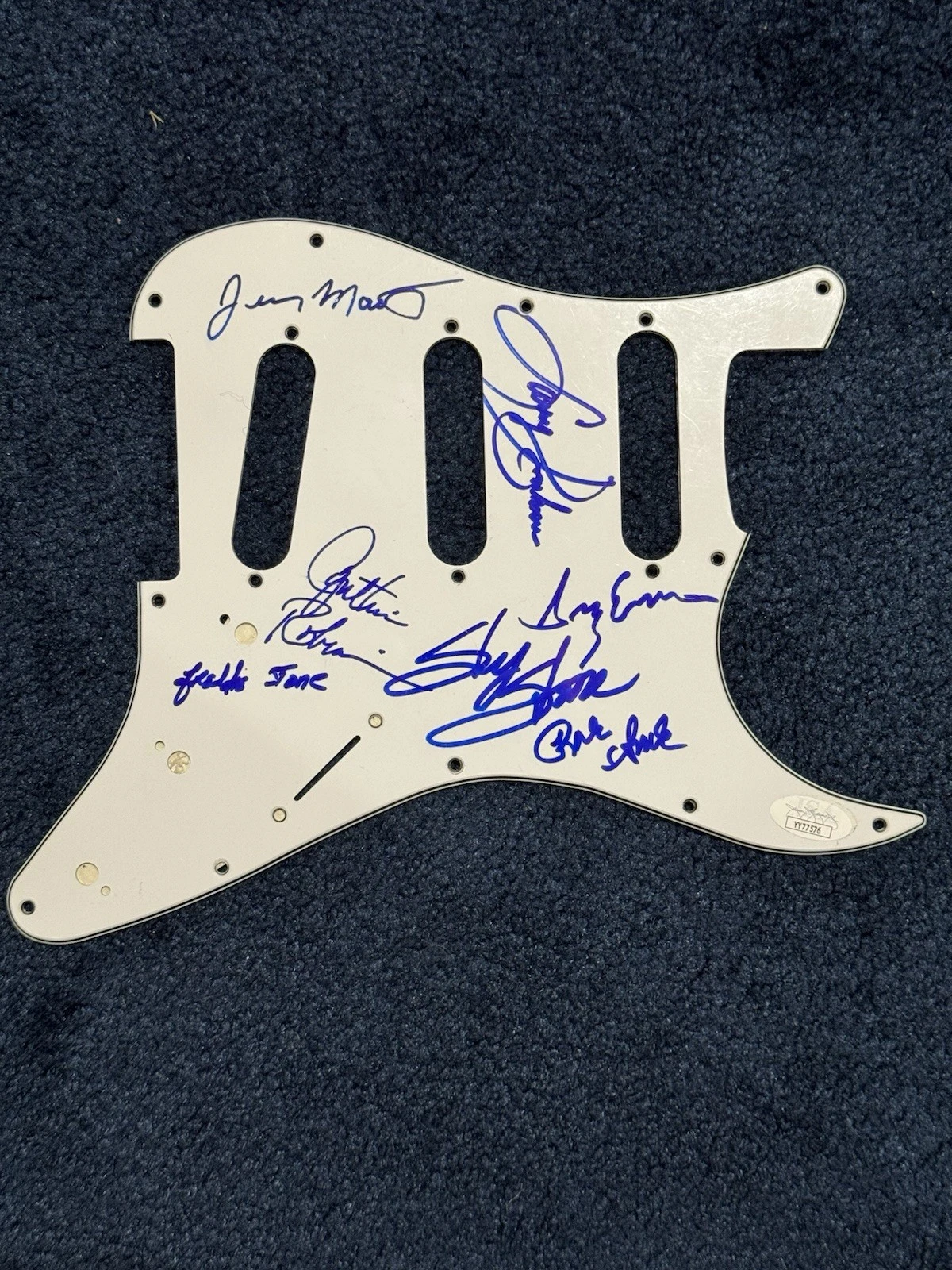 Sly Family Stone Signed Strat Guitar X 7 Sly Freddie Rose Cynthia Greg ...