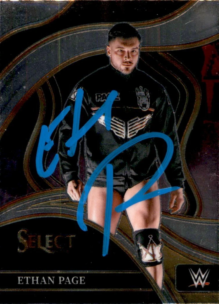 Ethan Page Signed 2024 Panini Prizm WWE NXT Ringside Silver Card #300 ...