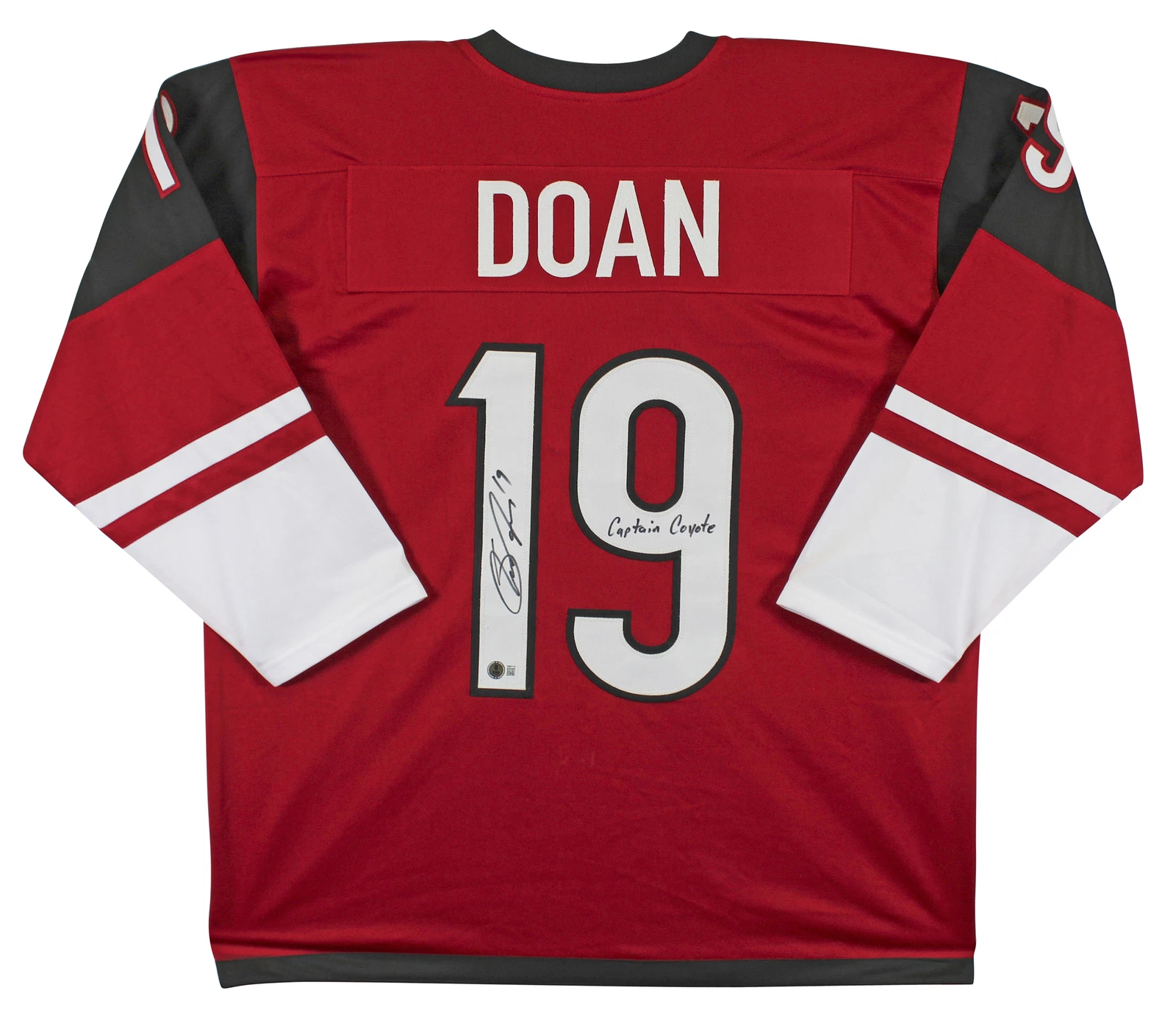 Shane Doan "Captain Coyote" Signed Maroon Pro Style Jersey BAS ...
