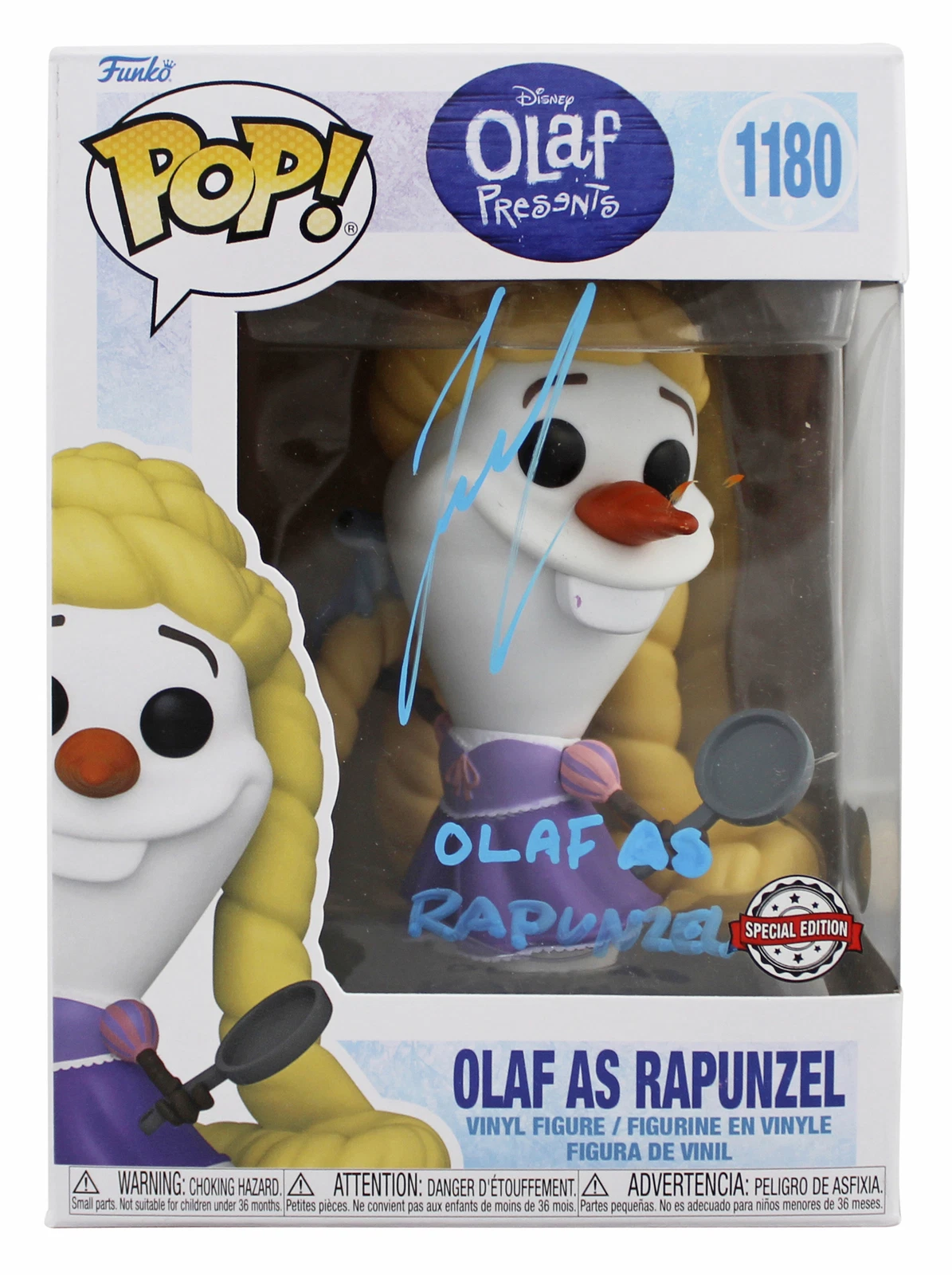 Josh Gad Frozen "Olaf as Rapunzel" Signed #1180 Funko Pop Vinyl Figure ...