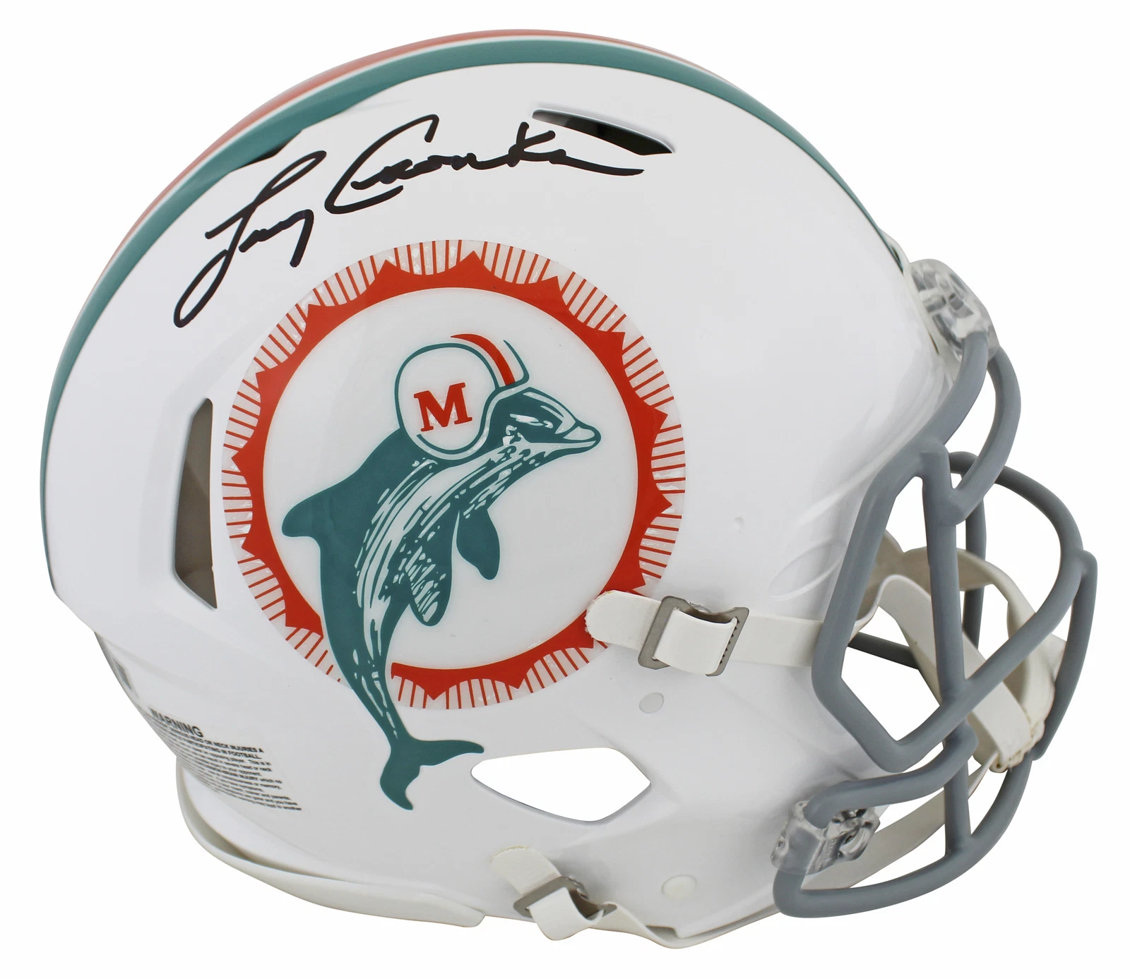 Dolphins Larry Csonka Signed 1972 TB Full Size Speed Proline Helmet BAS ...