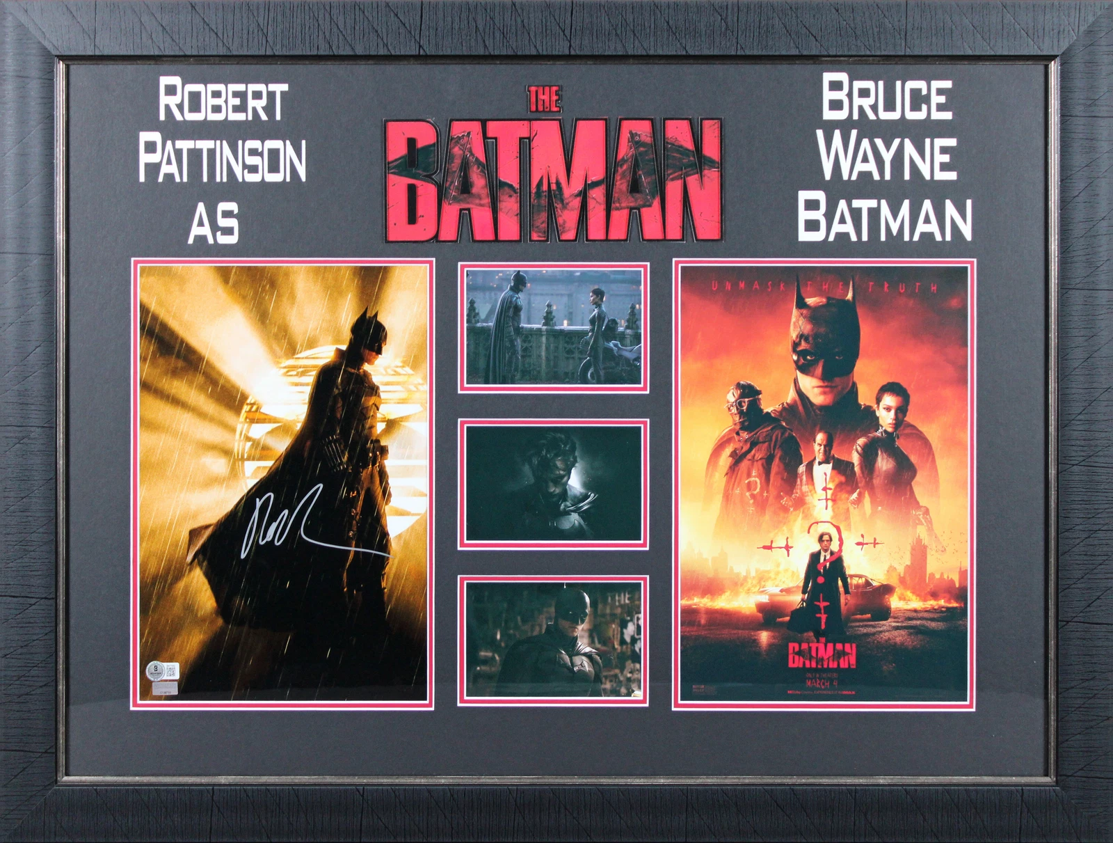 Robert Pattinson The Batman Authentic Signed 11x14 Framed Photo BAS # ...