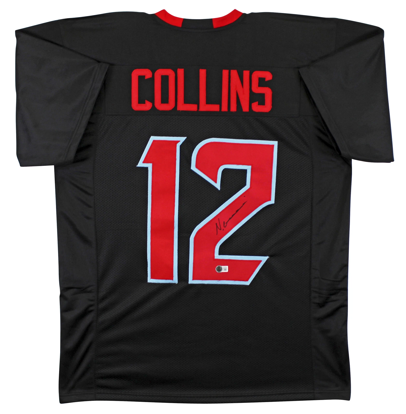 Nico Collins Authentic Signed Alternate Navy Blue Pro Style Jersey BAS ...