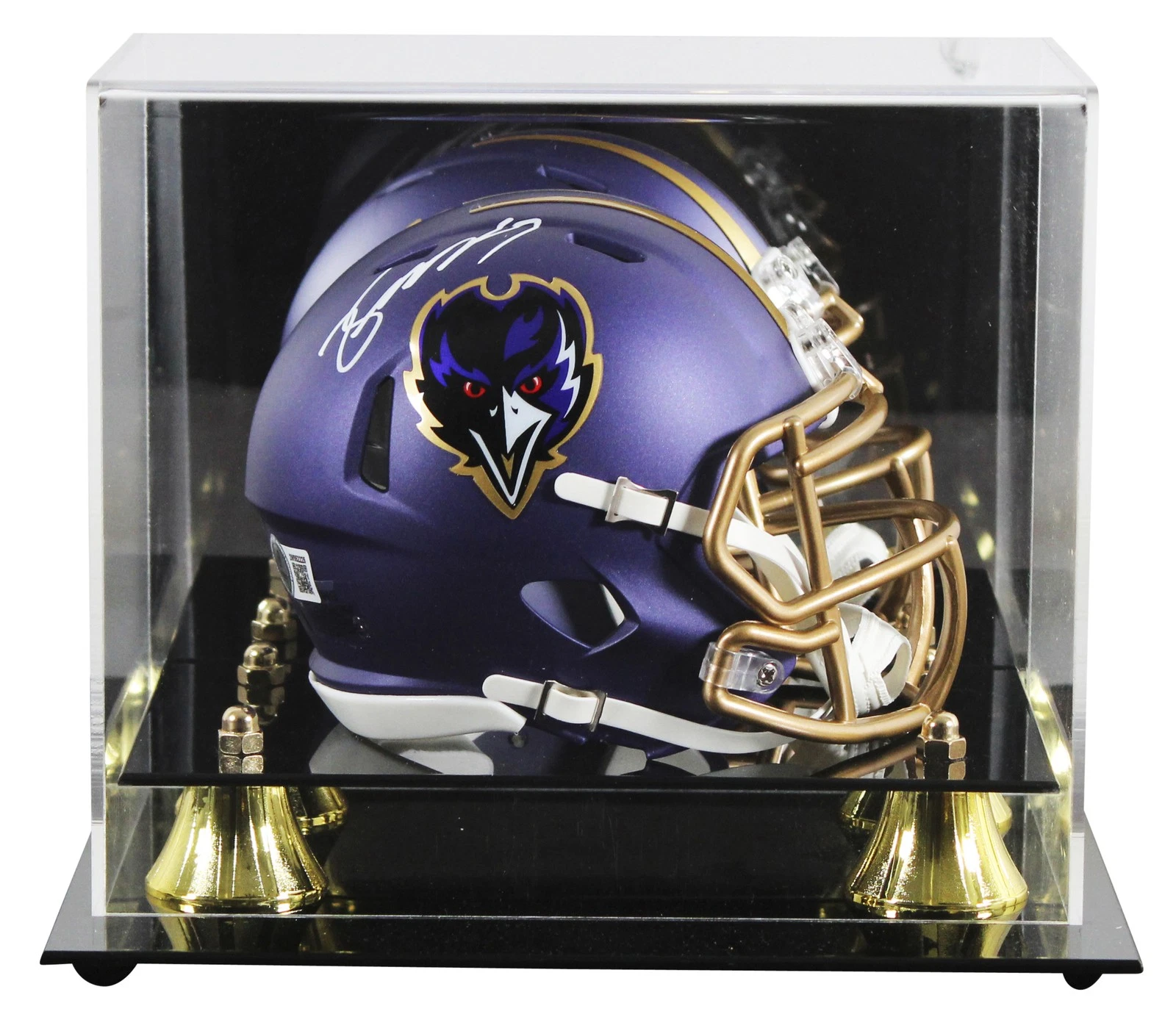 Ravens Zay Flowers Signed 2024 On-Field Alt Speed Mini Helmet W/ Case ...