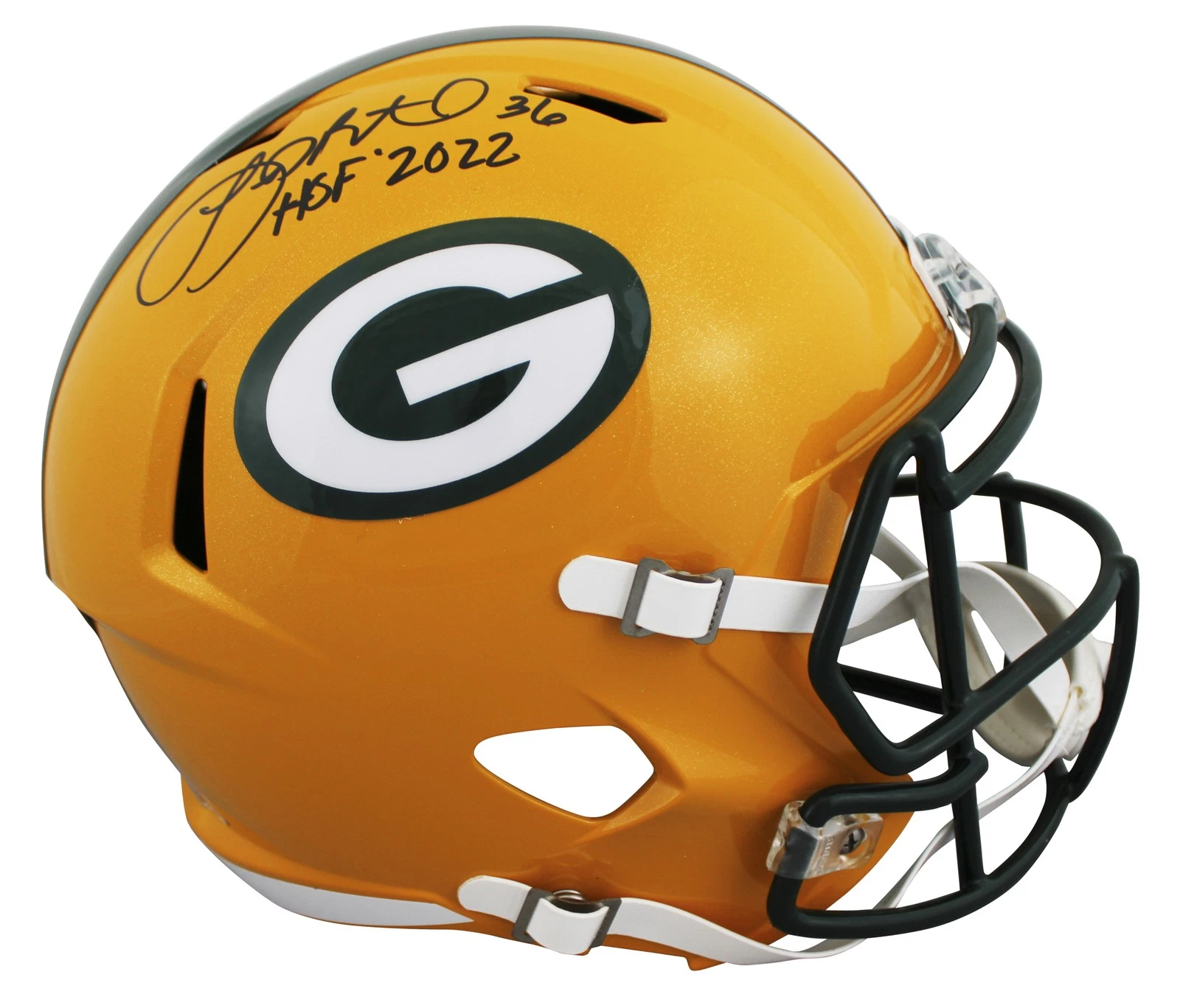 Packers LeRoy Butler "HOF 2022" Signed Full Size Speed Rep Helmet BAS ...