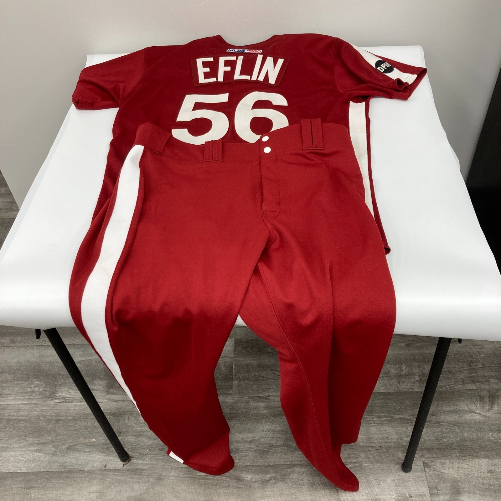 Zach Eflin Game Used 2019 Philadelphia Phillies Majestic Jersey Uniform ...