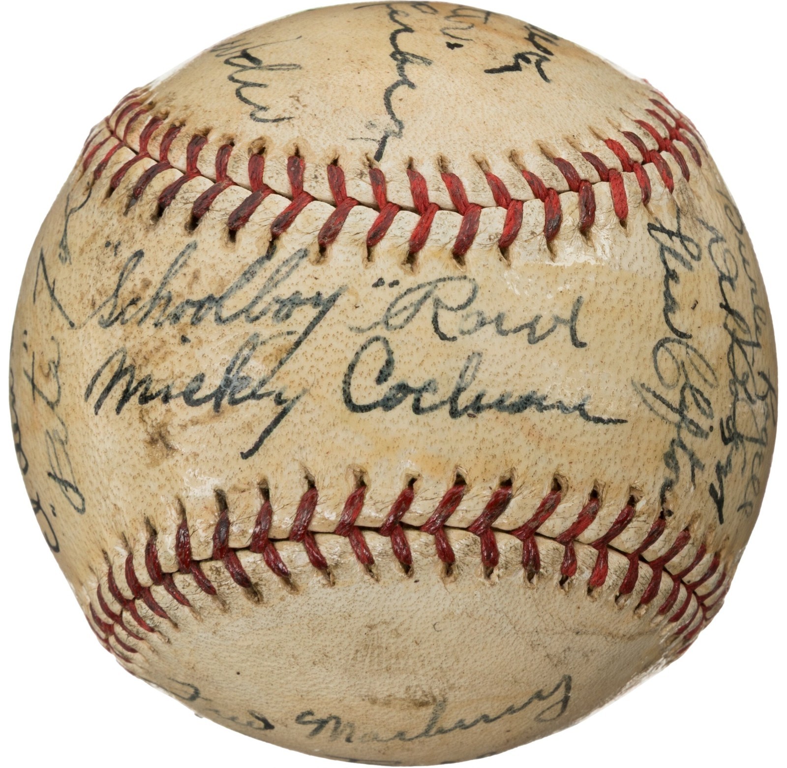 The Finest 1935 Detroit Tigers World Series Champs Team Signed Baseball ...