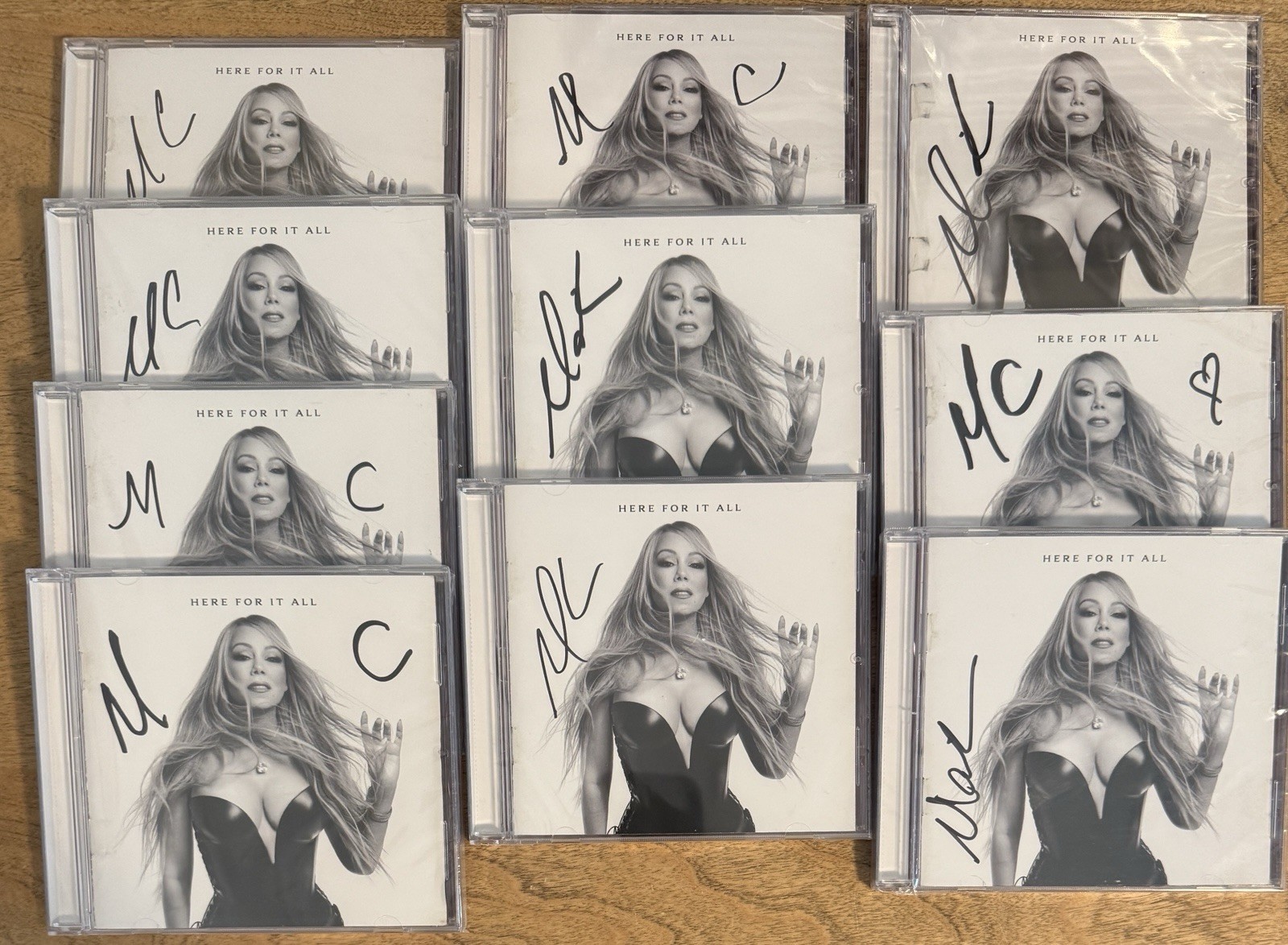 MARIAH CAREY SIGNED AUTOGRAPHED 2025 HERE FOR IT ALL SIGNED INSERT & CD SEALED | Autographia