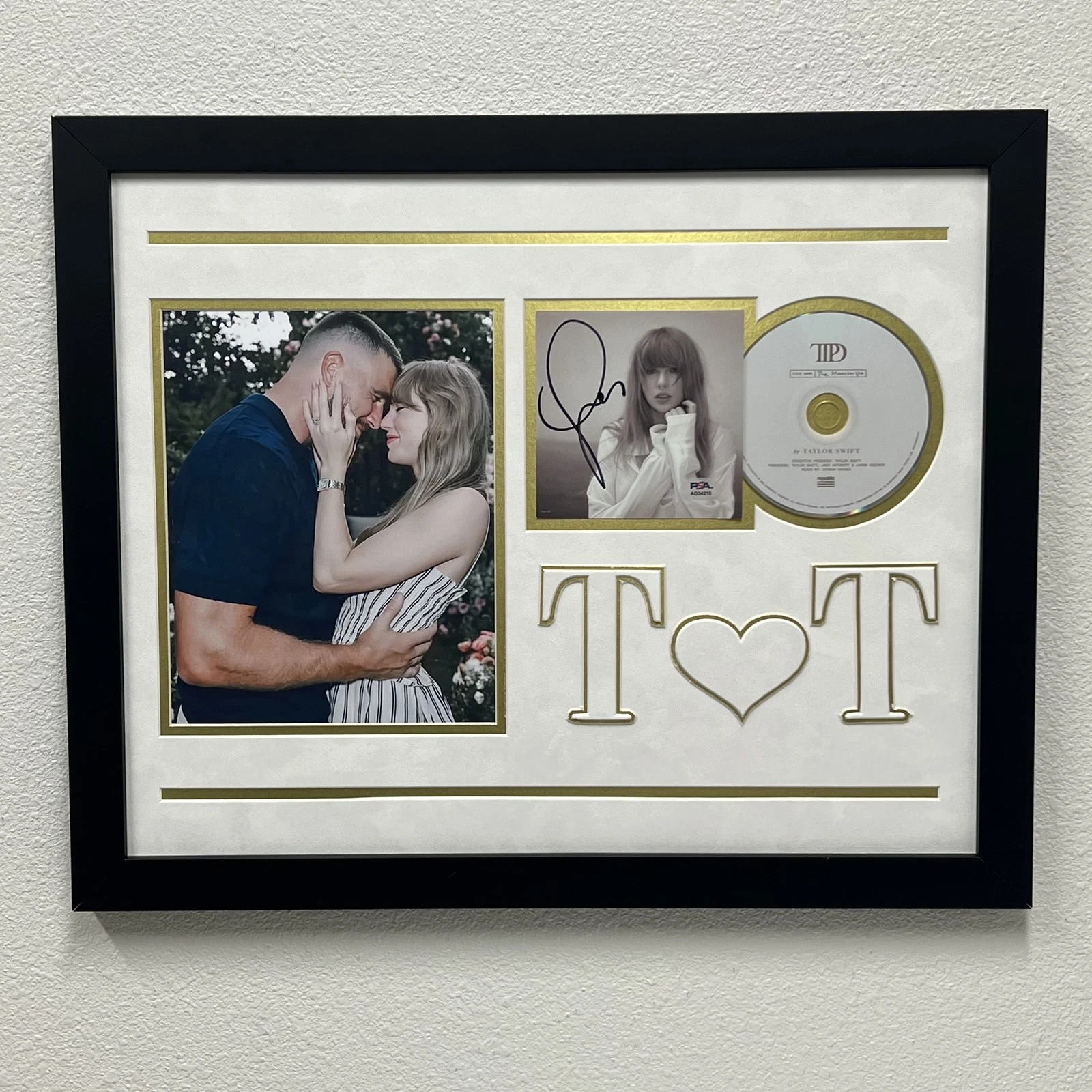 Taylor Swift Signed CD Cover Custom Framed PSA Tortured Poets ...