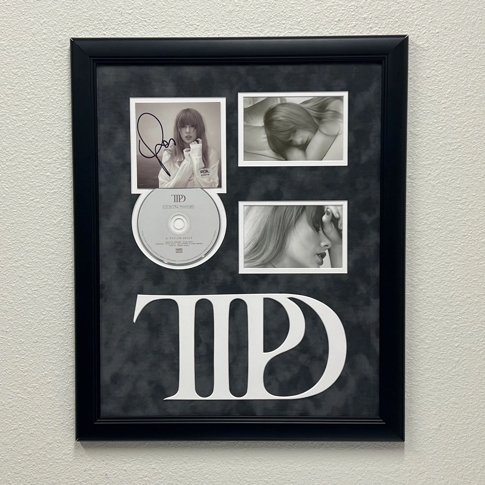 Taylor Swift Signed CD Cover Framed PSA/DNA The Tortured Poets ...