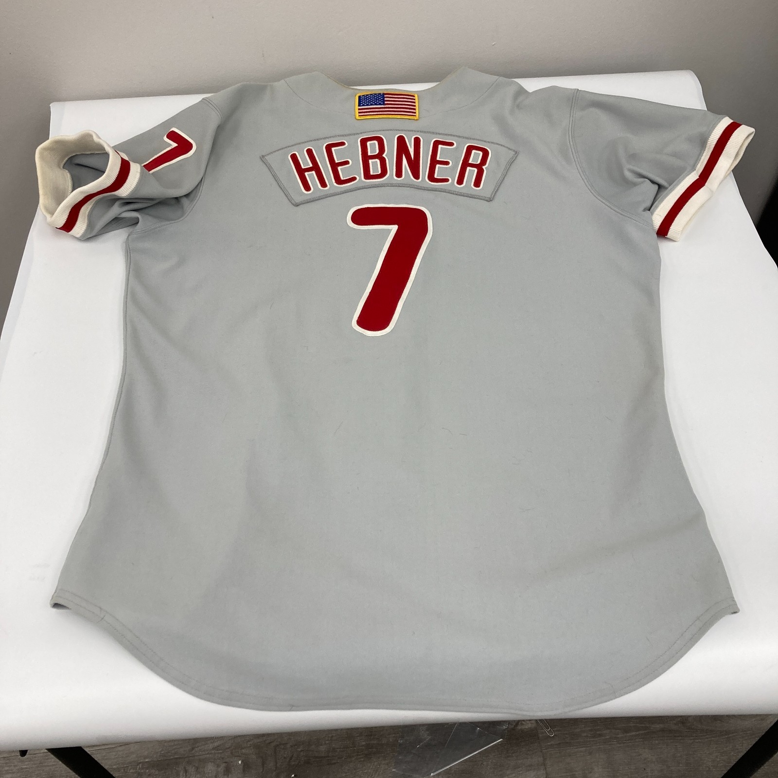 Richie Hebner 2001 Philadelphia Phillies Game Used Majestic Jersey ...