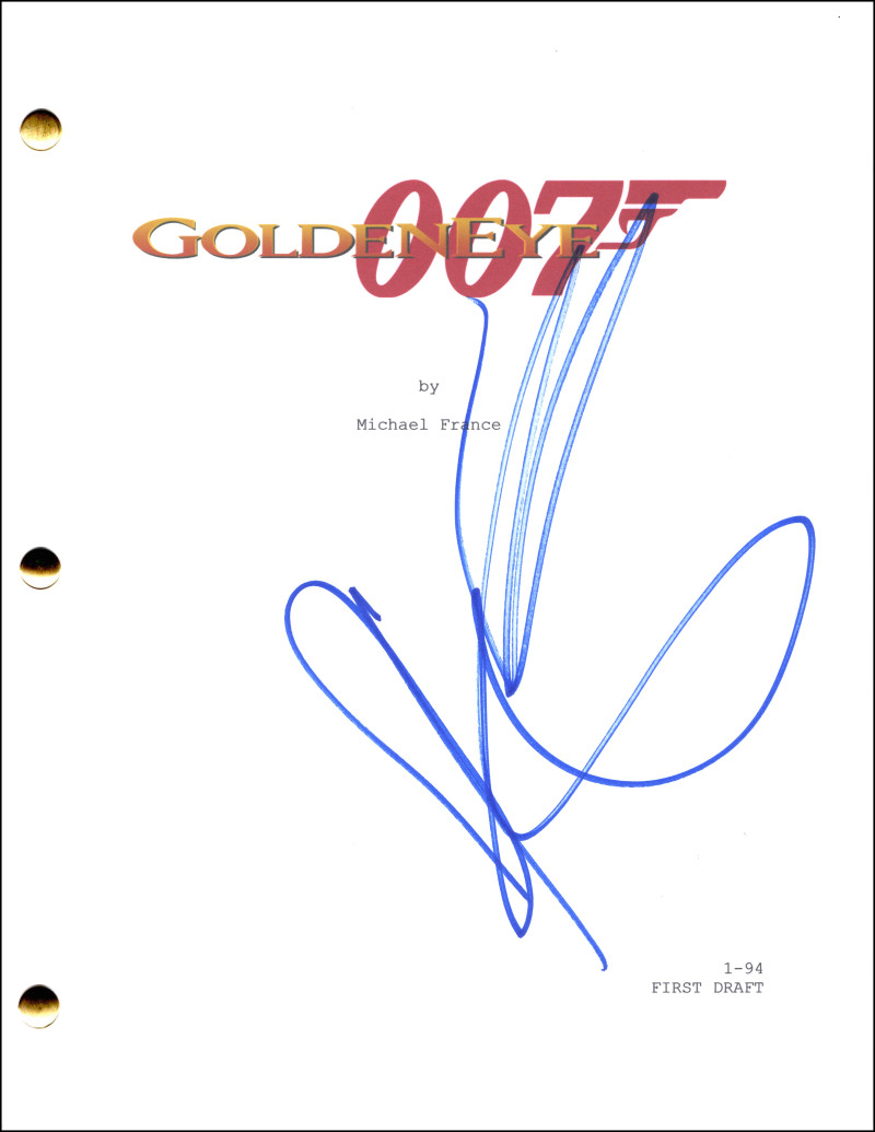 Pierce Brosnan Signed Autograph James Bond 007 GoldenEye Movie Script ...