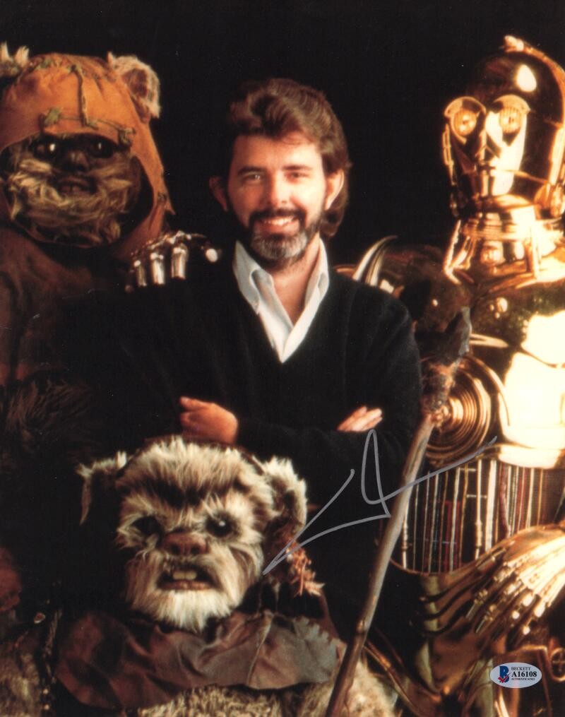George Lucas Signed Autograph 11x14 Photo - Star Wars Creator C-3PO ...