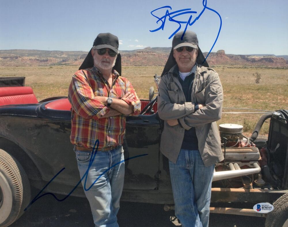 George Lucas & Steven Spielberg Dual Signed Autograph 11x14 Photo w ...
