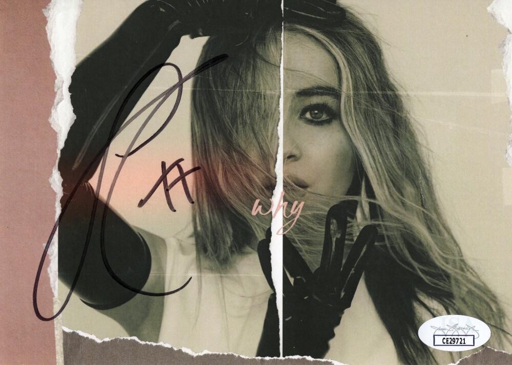 Sabrina Carpenter Signed Autograph 5x7 Why Promo Postcard Photo Print ...