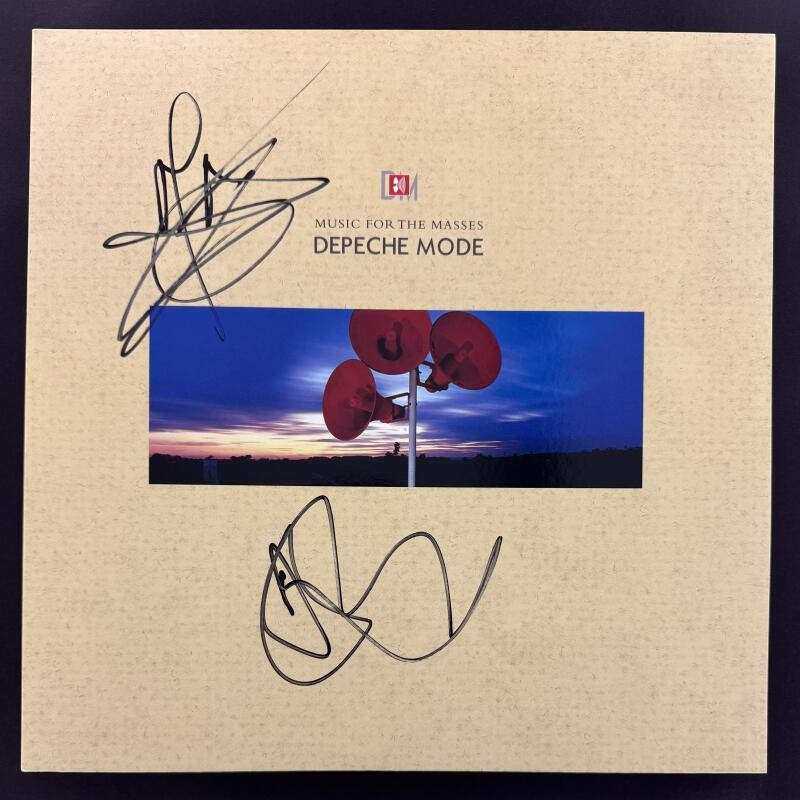 Martin Gore & Dave Gahan Depeche Mode Signed Autograph Album Record ...