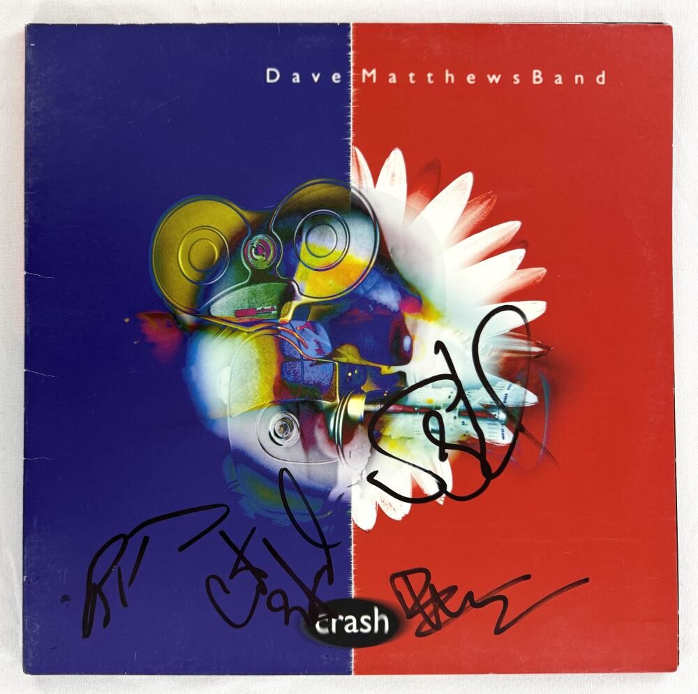 Dave Matthews Band Signed Autograph Album Vinyl Record LP - DMB Crash w ...
