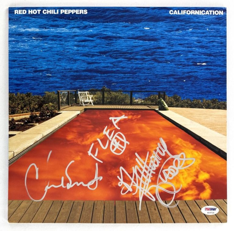 Red Hot Chili Peppers Signed Autograph Album Record Anthony Kiedis Flea ...