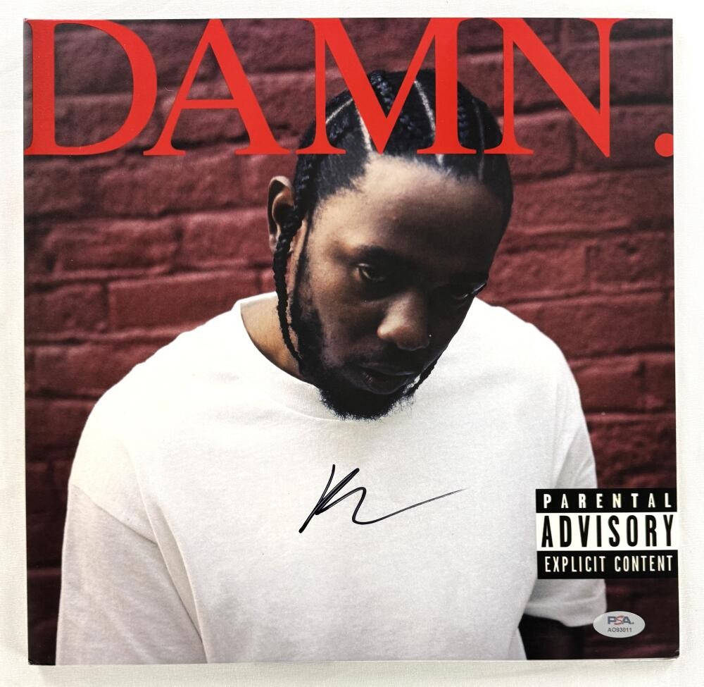 Kendrick Lamar Signed Autograph Album Vinyl Record LP - DAMN w/ PSA COA ...