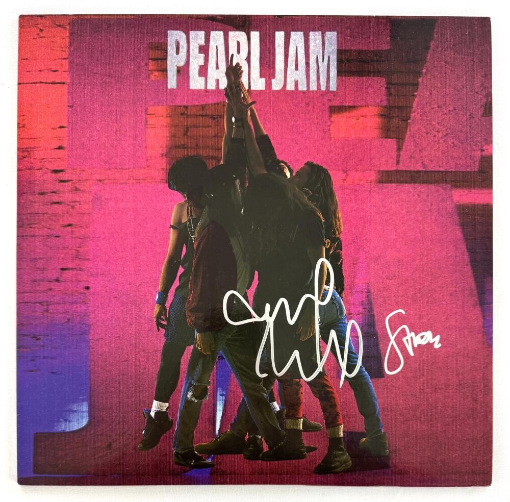 Mike McCready & Stone Gossard Signed Autograph Pearl Jam Album Record ...