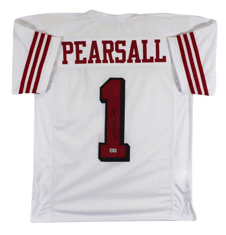 Ricky Pearsall Signed White Pro Style Jersey w/ Dropshadow BAS ...