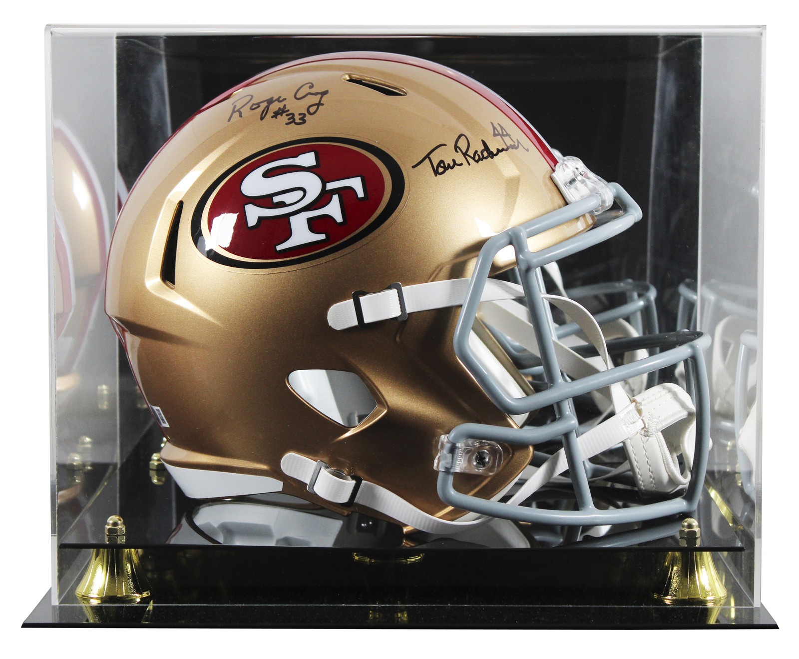 49ers Tom Rathman & Roger Craig Signed Full Size Speed Rep Helmet W ...