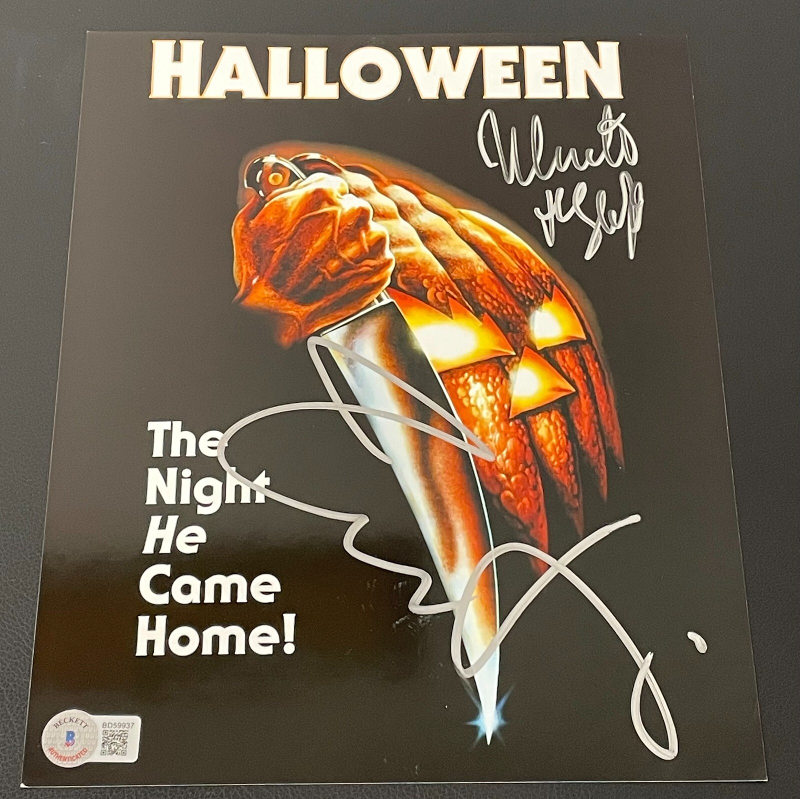 Jamie Lee Curtis Nick Castle Signed Auto 8x10 Photo Halloween Movie ...