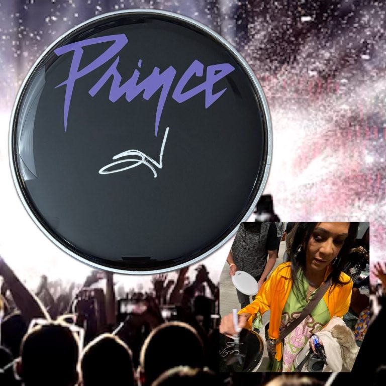 GFA Prince's Legendary Drummer Sheila E.Firmato 10 " Drumhead a Prova ...