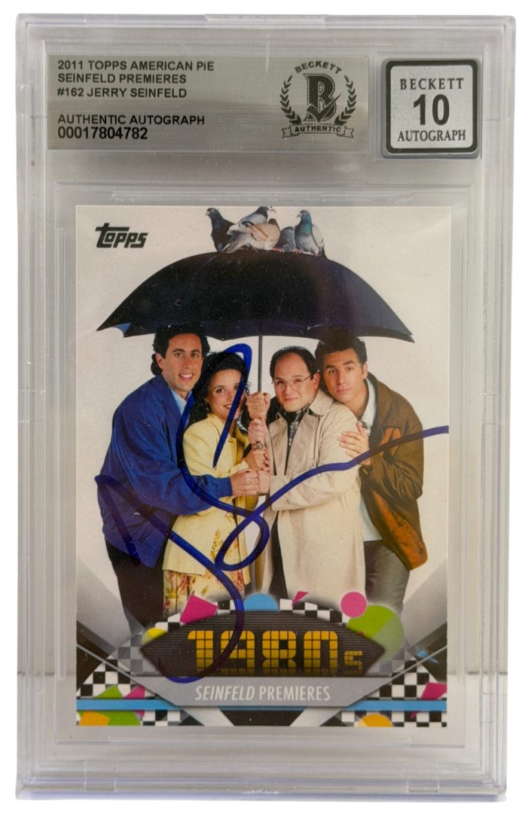 Jerry Seinfeld Signed 2011 Topps American Pie Slabbed Autograph Grade ...