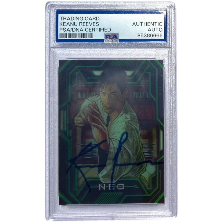 KEANU REEVES SIGNED MATRIX CARD NEO THE ONE LENTICULAR AUTO CUYLER ...