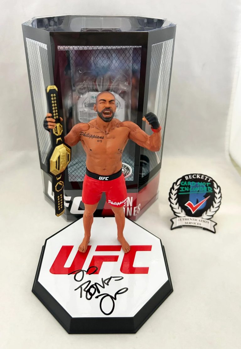 Jon Bones Jones Signed Action Figure McFarlane Platinum Series 2 UFC ...