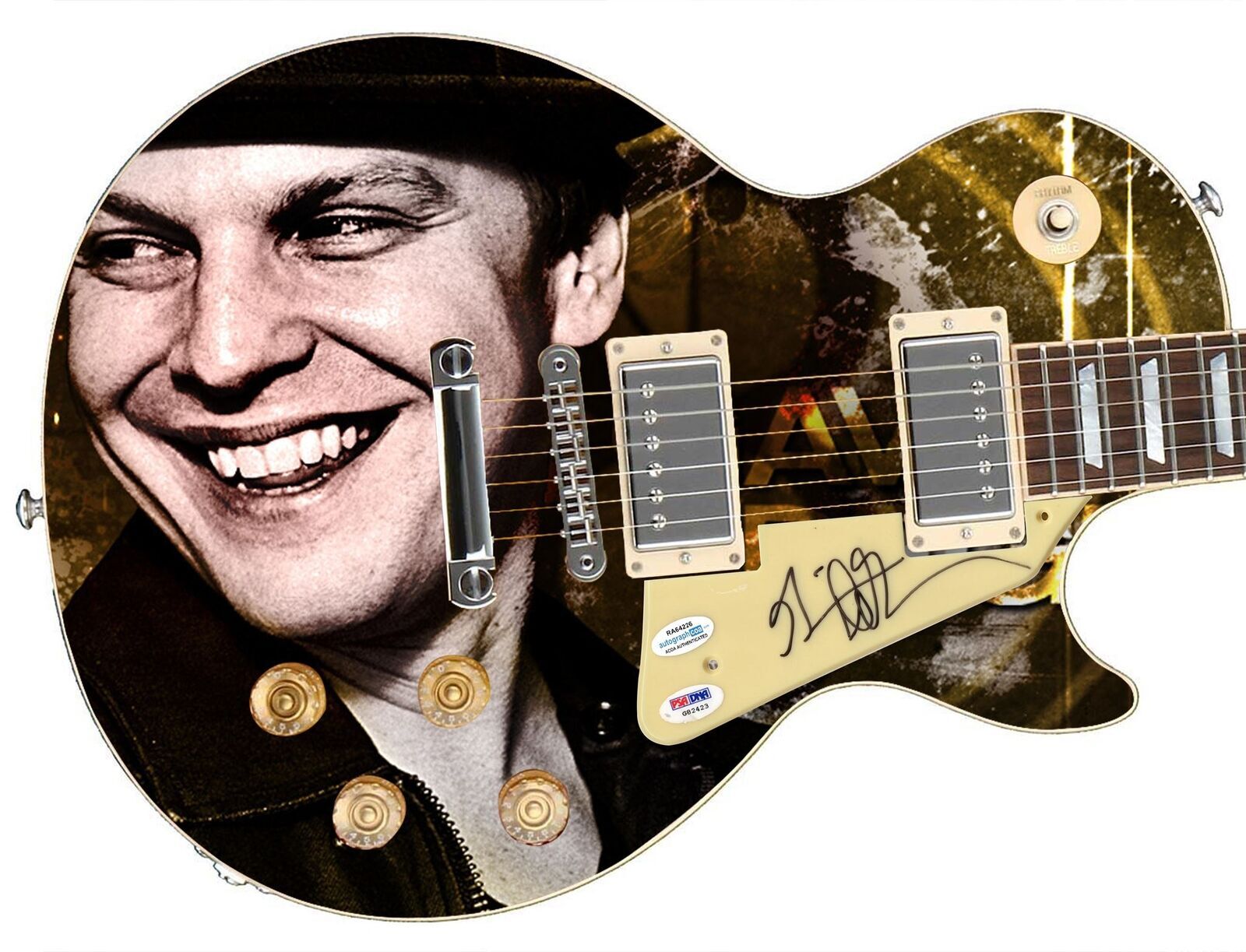 Gavin Degraw Autographed 1/1 Custom Graphics Photo Guitar ACOA PSA ...