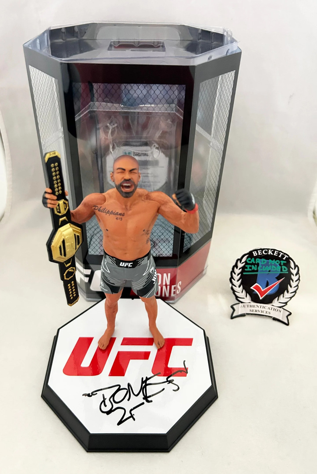 Jon Bones Jones Signed Action Figure McFarlane Series 2 UFC MMA Beckett ...