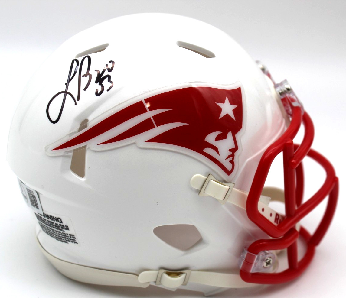 Larry Izzo New England Patriots Signed Custom Mini Helmet w/Beckett COA ...