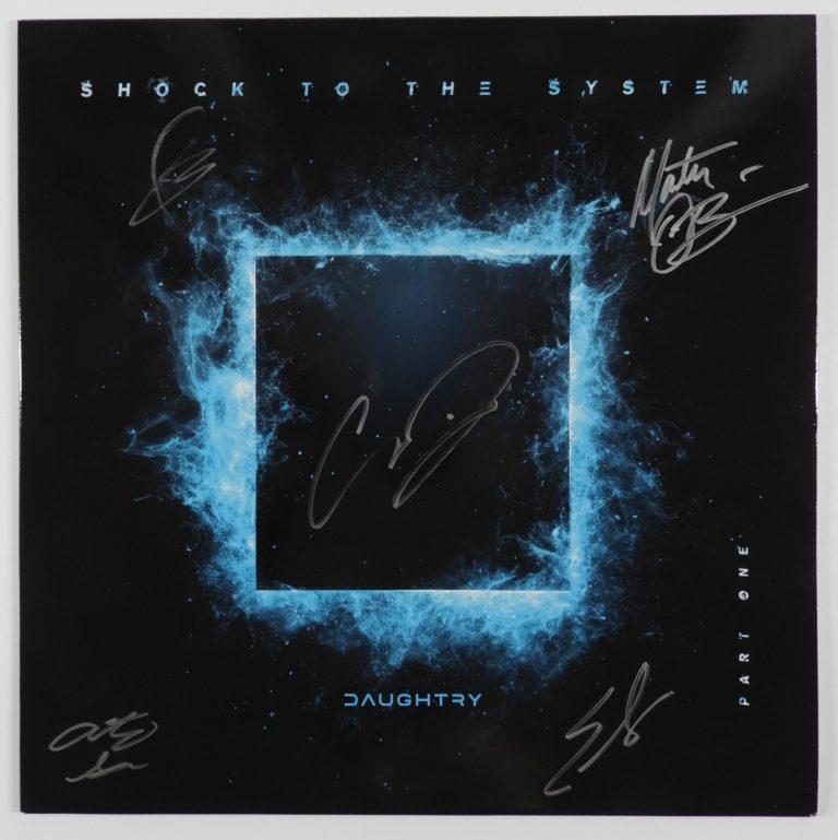 Chris Daughtry JSA Fully Signed Autograph Record Album Vinyl Shock To The System | Autographia