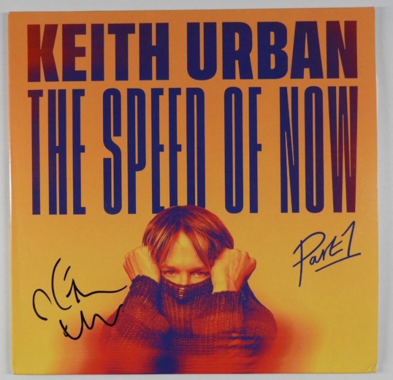 Keith Urban Signed Autograph Album JSA Record Vinyl The Speed Of Now ...