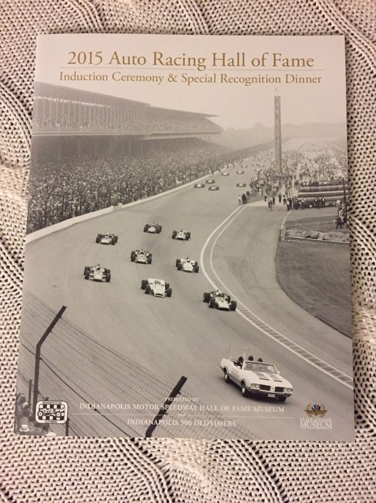 2015 Indy 500 Indianapolis Auto Racing Hall Of Fame Magazine Signed Al ...