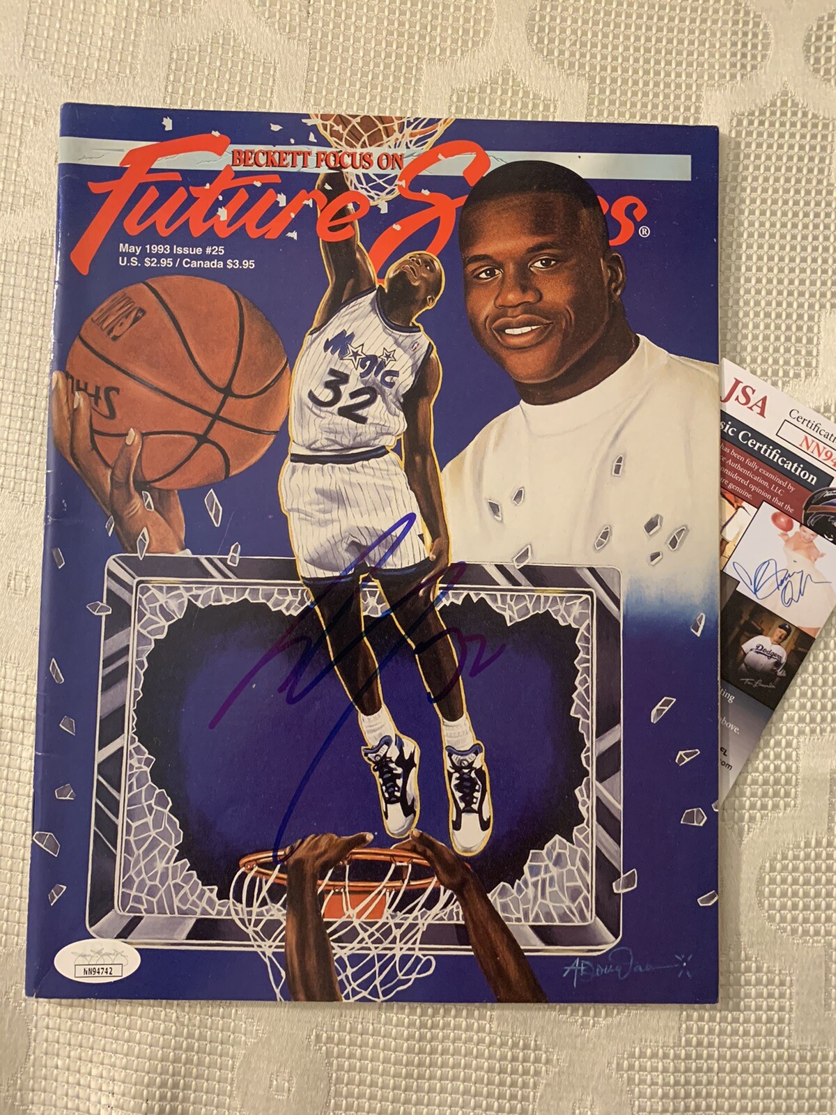 Shaquille Shaq O'Neal Signed Beckett Magazine Autographed JSA ...