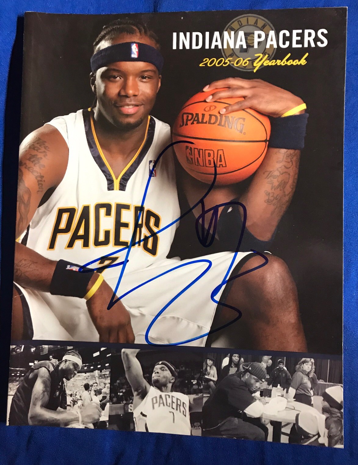 Jermaine O'Neal Signed Magazine Autographed Basketball | Autographia