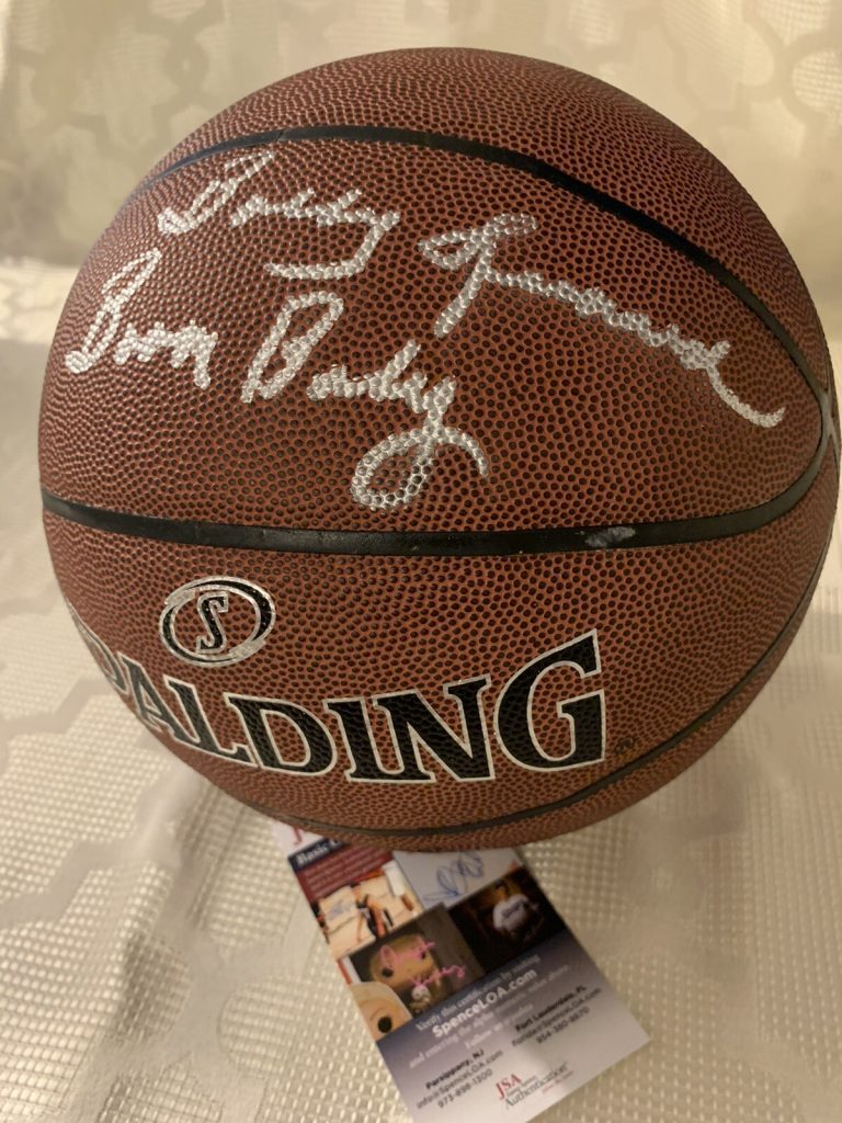 Bobby "slick" Leonard Pacers Signed NBA Basketball JSA COA ...