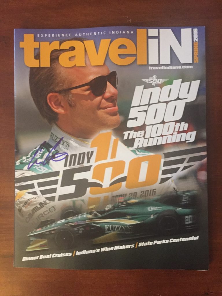 Ed Carpenter Signed Travel In Magazine Indy 500 Autographed ...