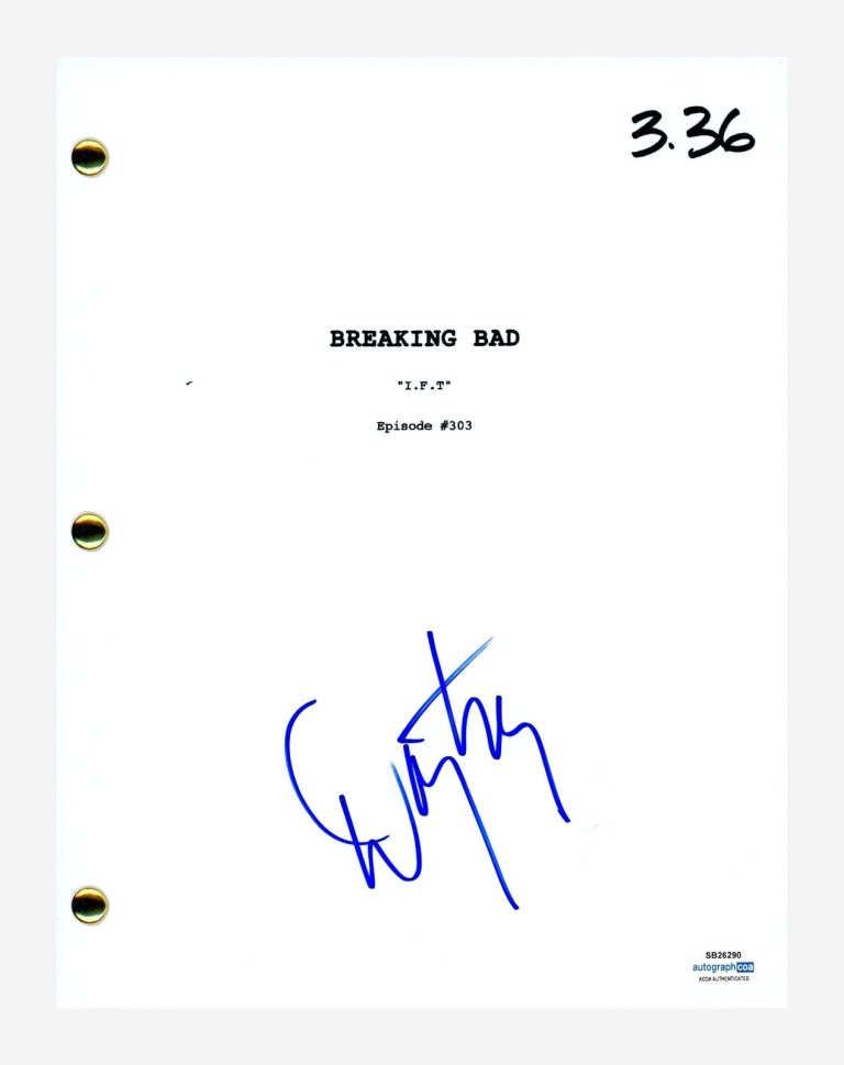 Danny Trejo "Breaking Bad" Signed 'I.F.T.' Full Episode Script Tortuga ...