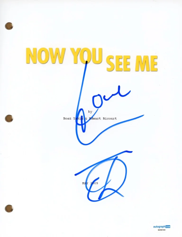 Common "Now You See Me" Signed Autograph Movie Script Full Screenplay ACOA COA | Autographia