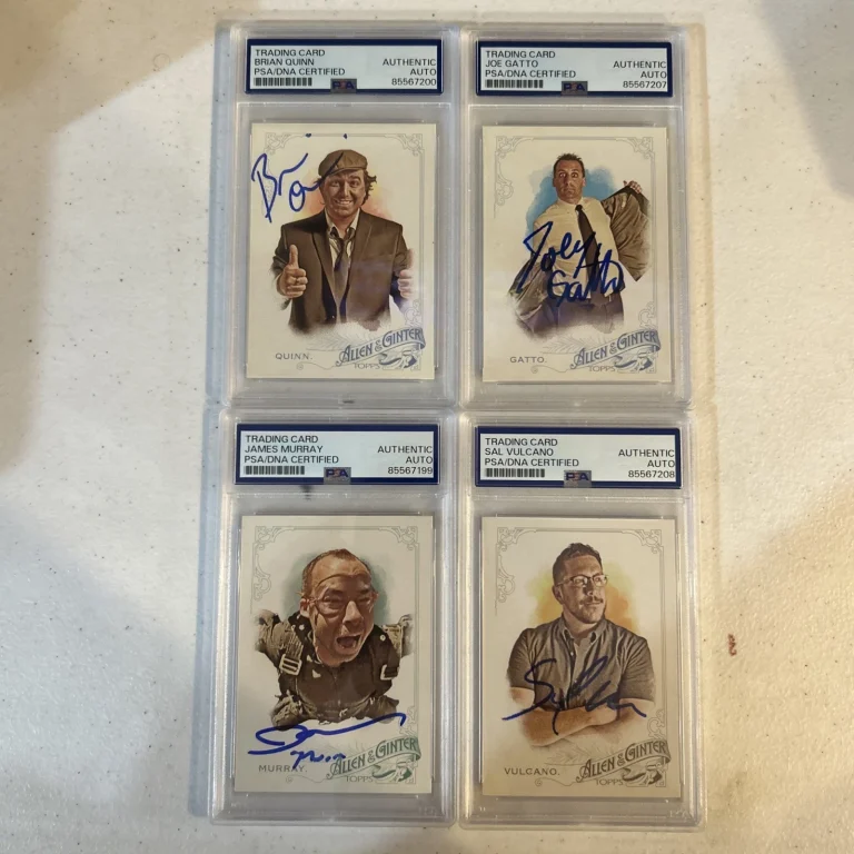 IMPRACTICAL JOKERS SIGNED AUTOGRAPH TOPPS ALLEN & GINTER CARD SET PSA COA SLAB | Autographia