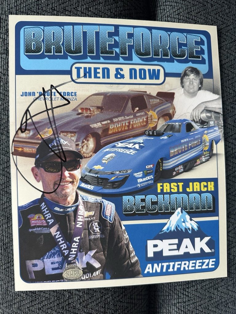 John Force Signed Promo Card Funny Car Nhra 2025 Us Nationals 50 Years ...