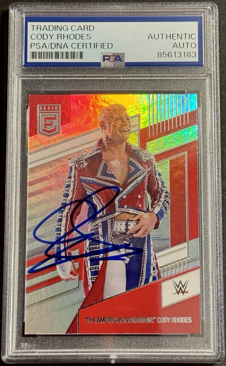 Cody Rhodes Signed Auto 2022 WWE Donruss Elite Card PSA/DNA Slabbed ...