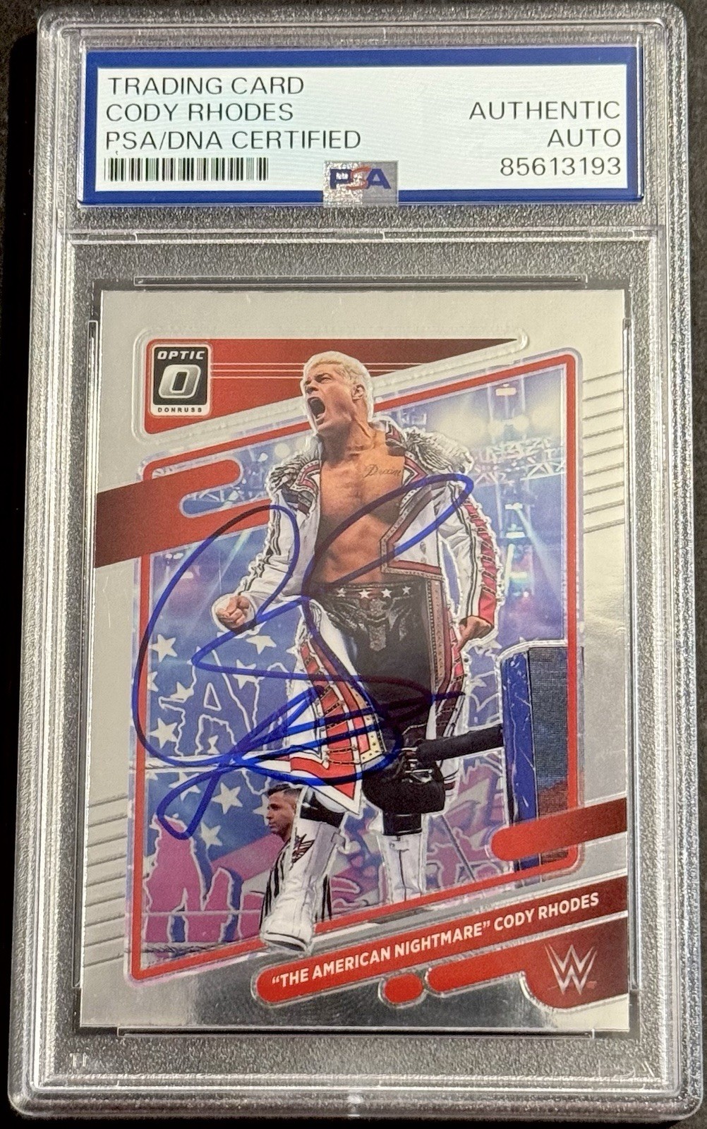 Cody Rhodes Signed Auto 2022 WWE Chronicles Optic Card PSA/DNA Slabbed ...