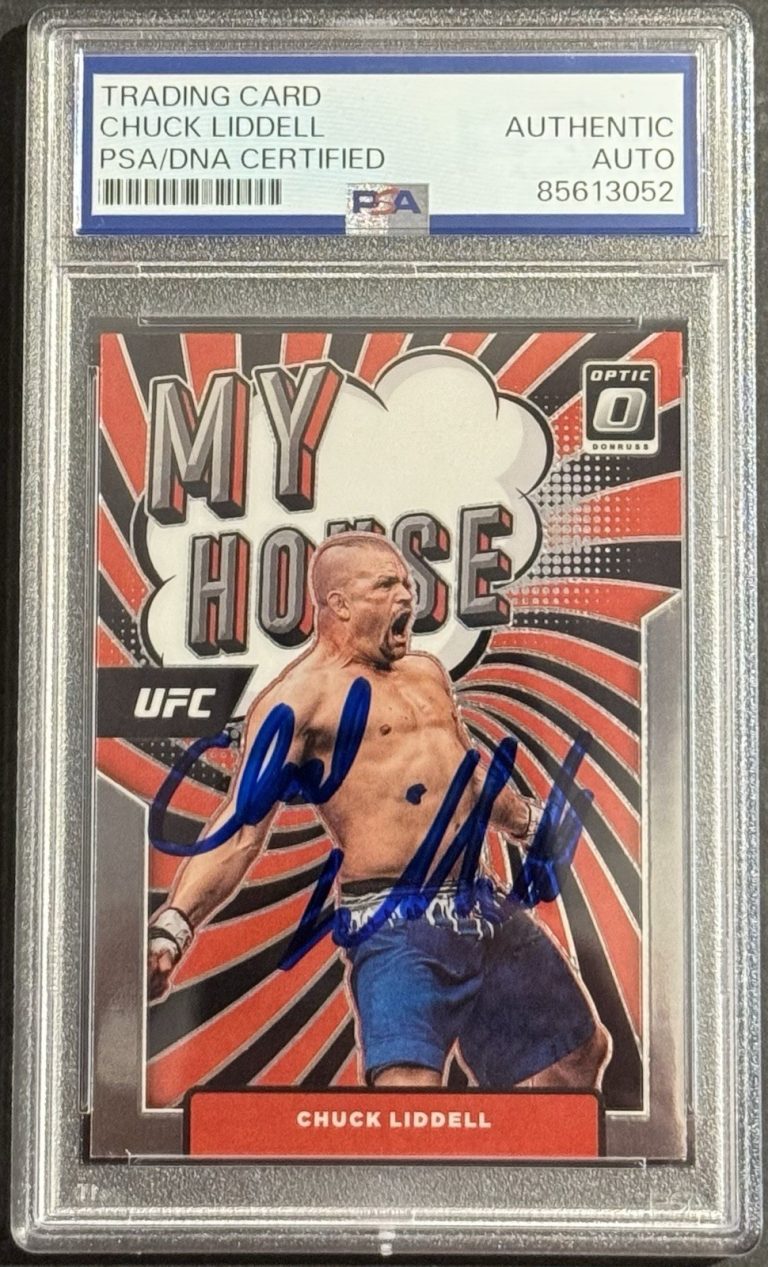 Chuck Liddell Iceman Signed Auto 2022 Donruss Optic UFC Card PSA/DNA ...