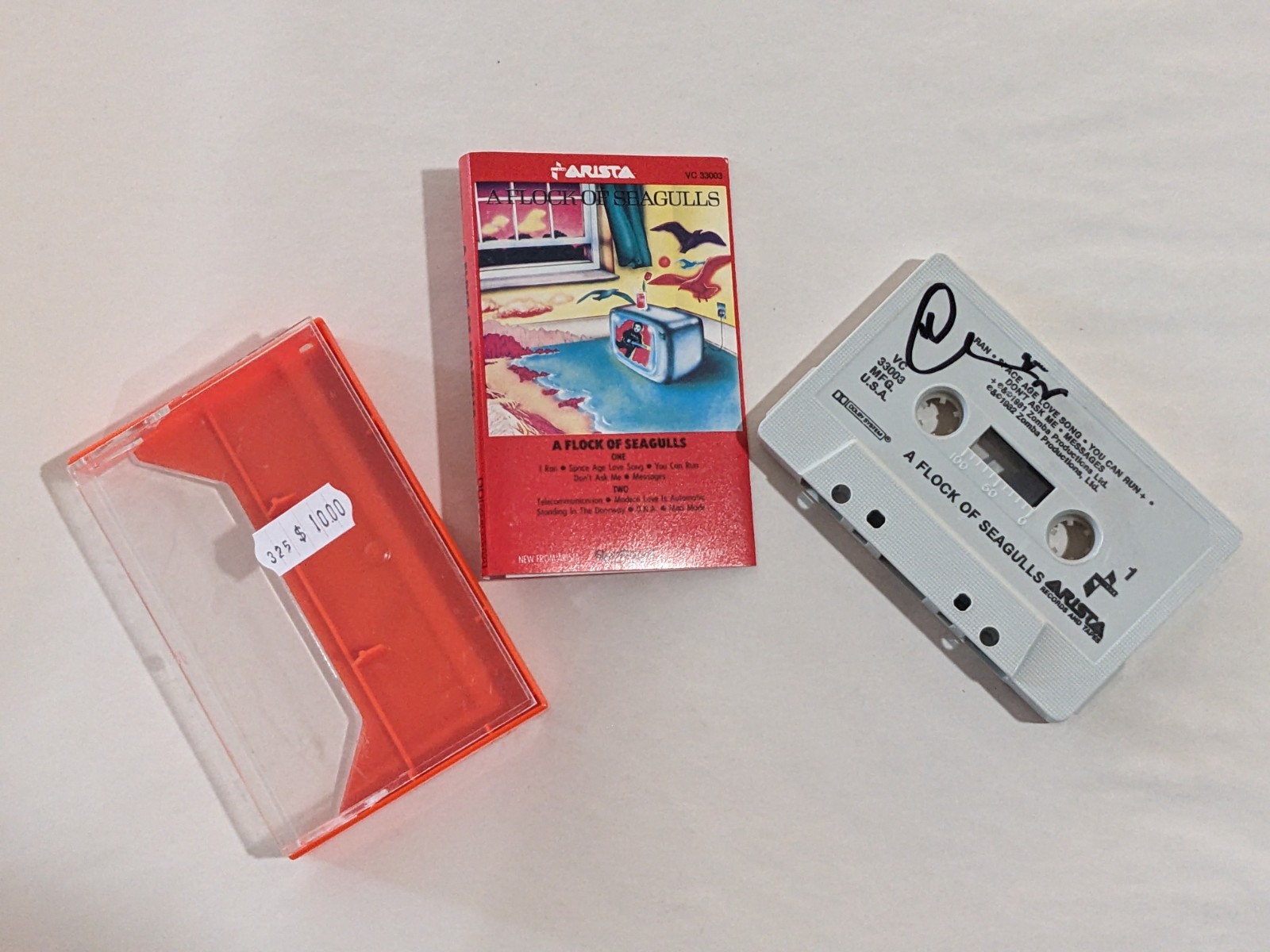 Mike Score of A Flock of Seagulls REAL hand SIGNED Self-Titled Cassette ...